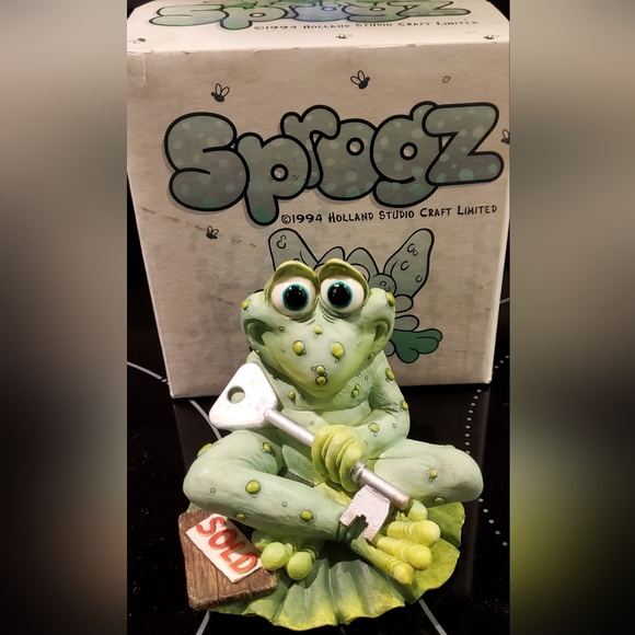 Sprogz | Other | Sprogz Collectible Frog Figurine My New Pad | Poshmark
